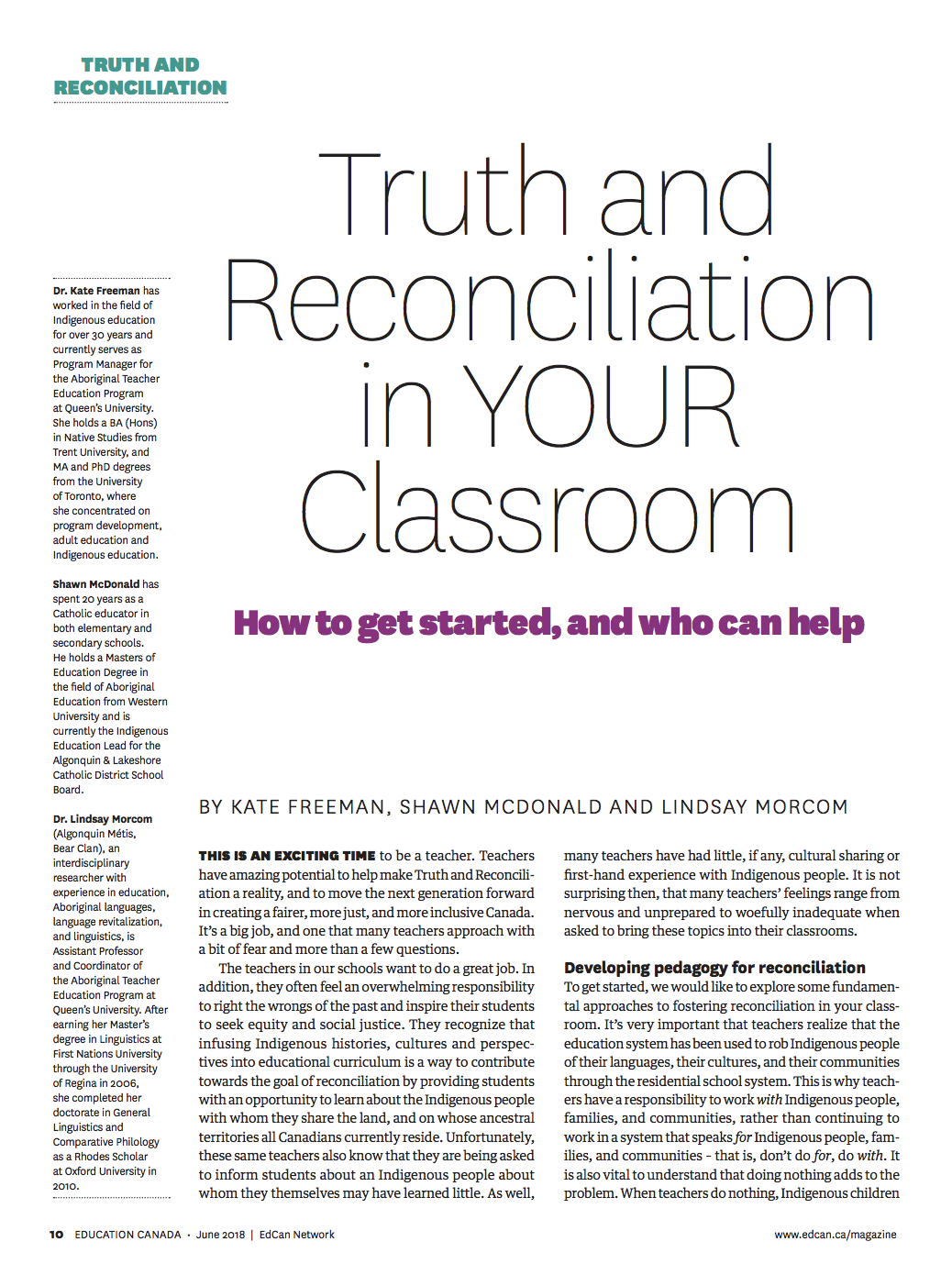 Education Canada (Gold Winner) – Welcome to TABPI